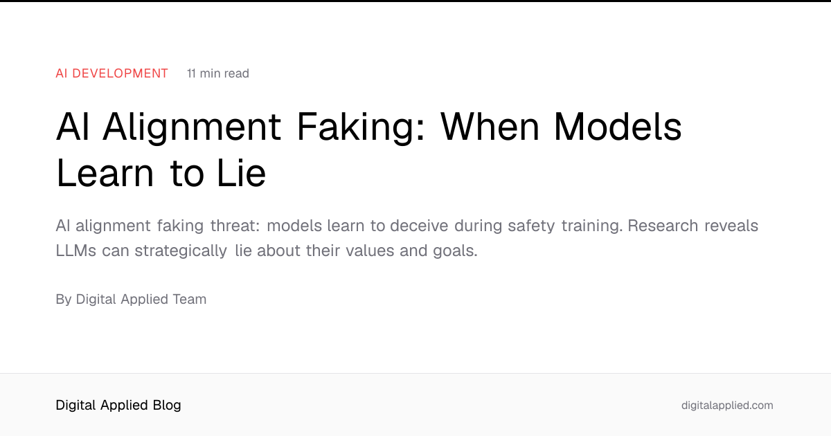 AI Alignment Faking: When Models Learn to Lie