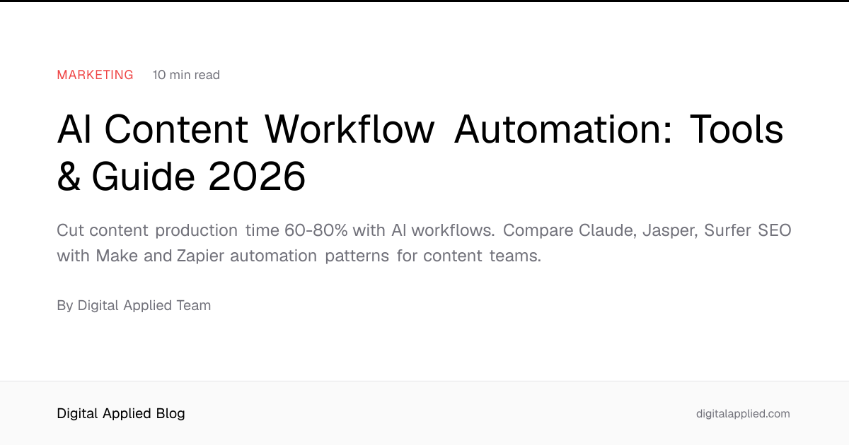 AI Content Workflow Automation: Tools & Guide 2026