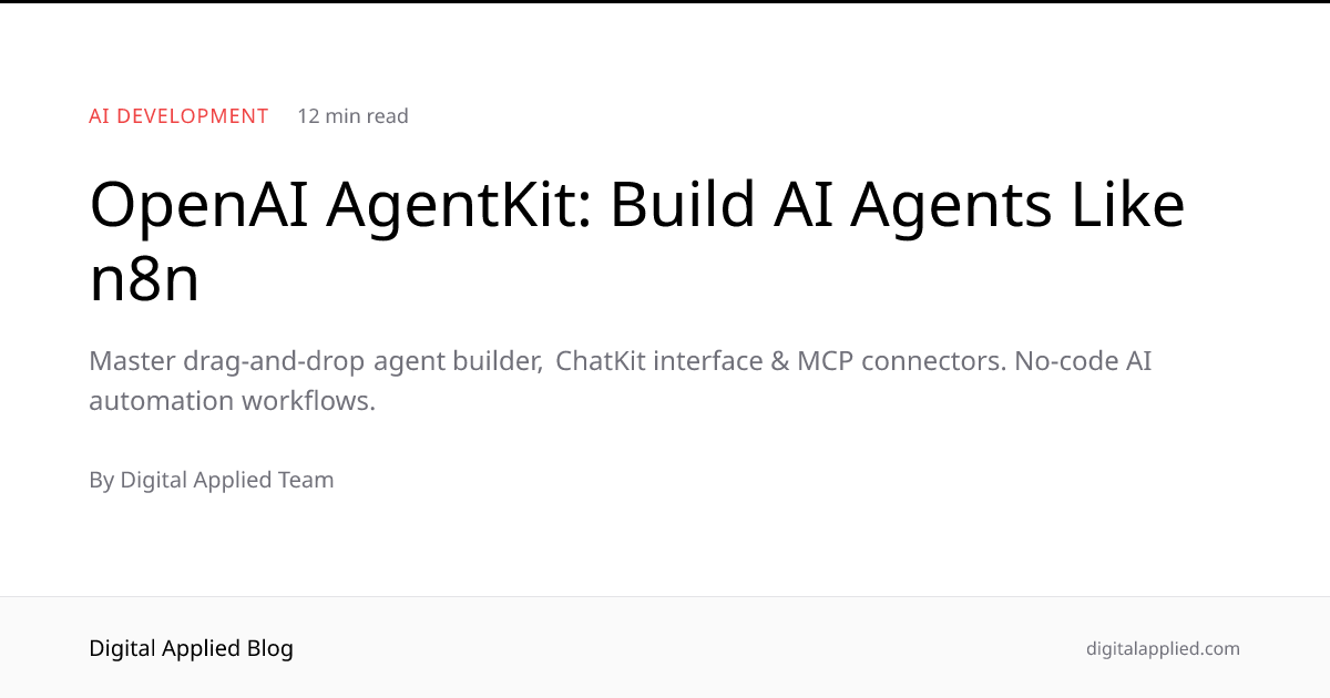 OpenAI AgentKit: Build AI Agents Step-by-Step