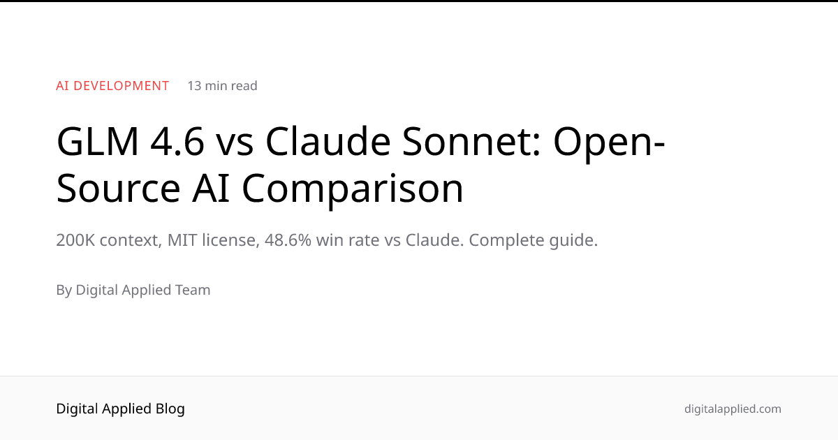 Zhipu AI GLM 4.6 vs Claude Sonnet 4.5: Open-Source Coding Model